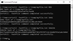 How to calculate any files checksum using Windows 10 command line – Bazwise.com